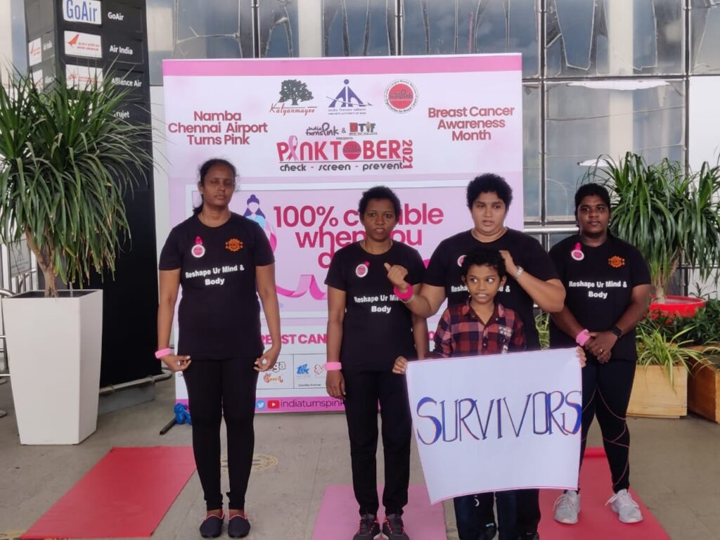 India Turns Pink – Pink Fitathon at PINKTOBER Chennai Airport - INDIA ...